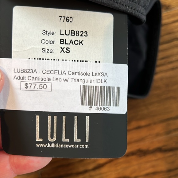 LULLI Dancewear | Other | Nwt Lulli Black Dance Leotard | Poshmark